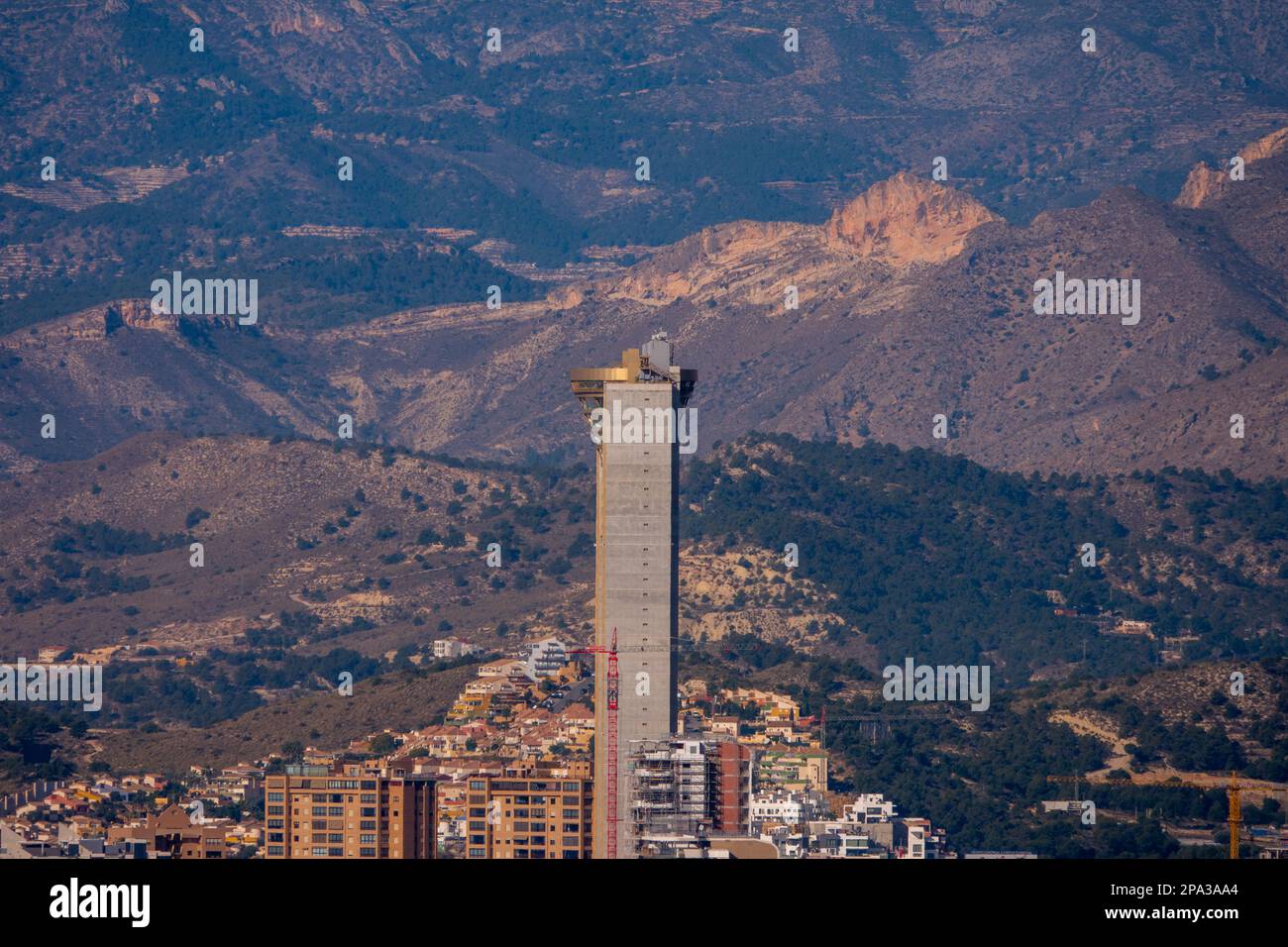 Benidorm, showing high rise buildings and skyscrapers in this popular ...