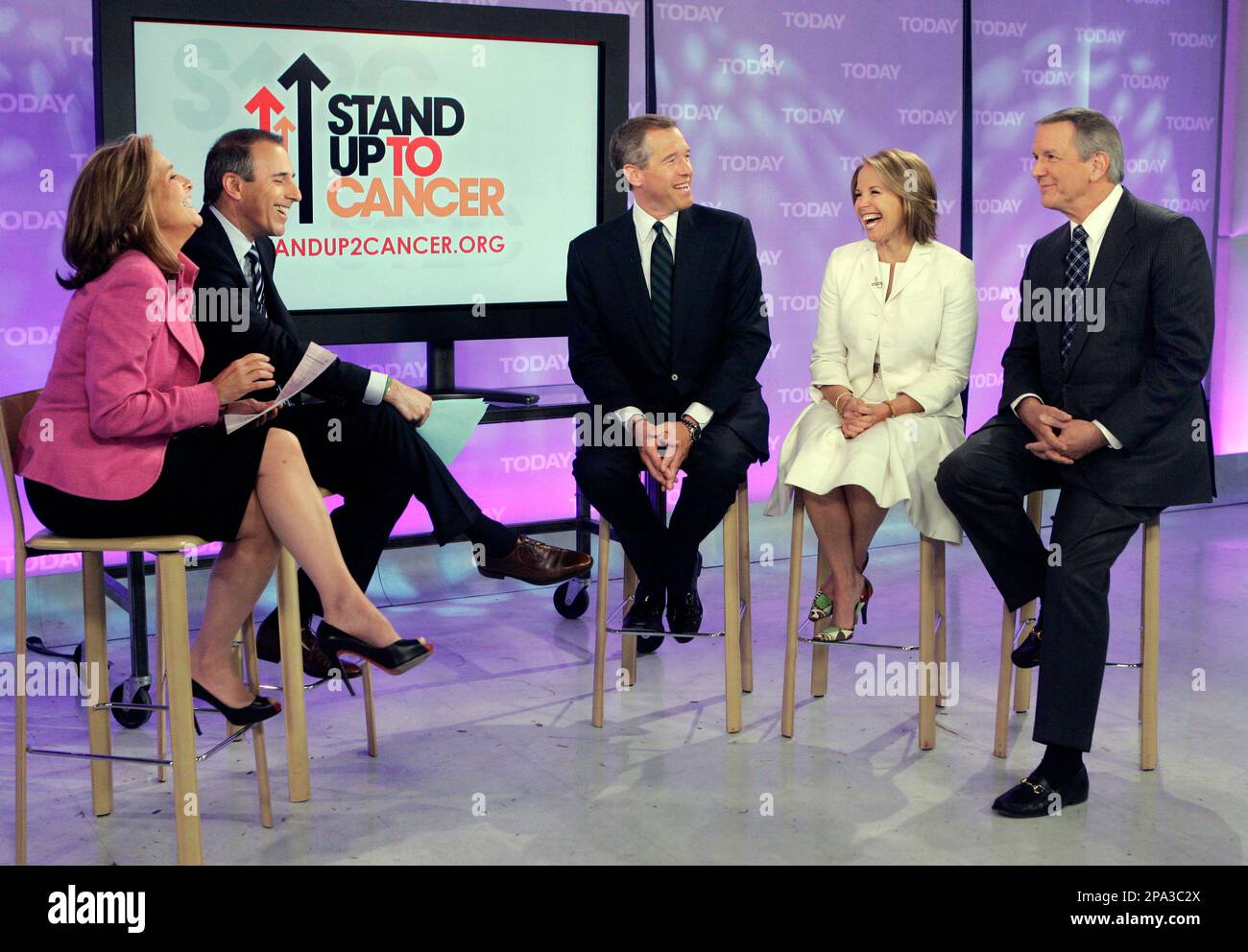 Former NBC "Today" show co-host Katie Couric, second from right, now ...