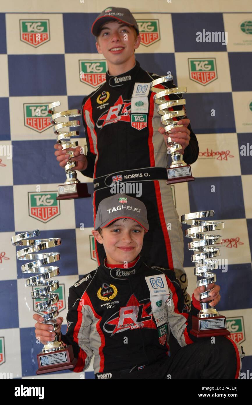 British racing driver Lando Norris who is currently competing in ...