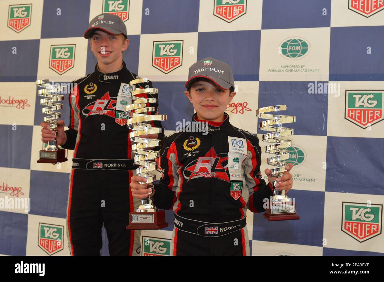 British racing driver Lando Norris who is currently competing in ...