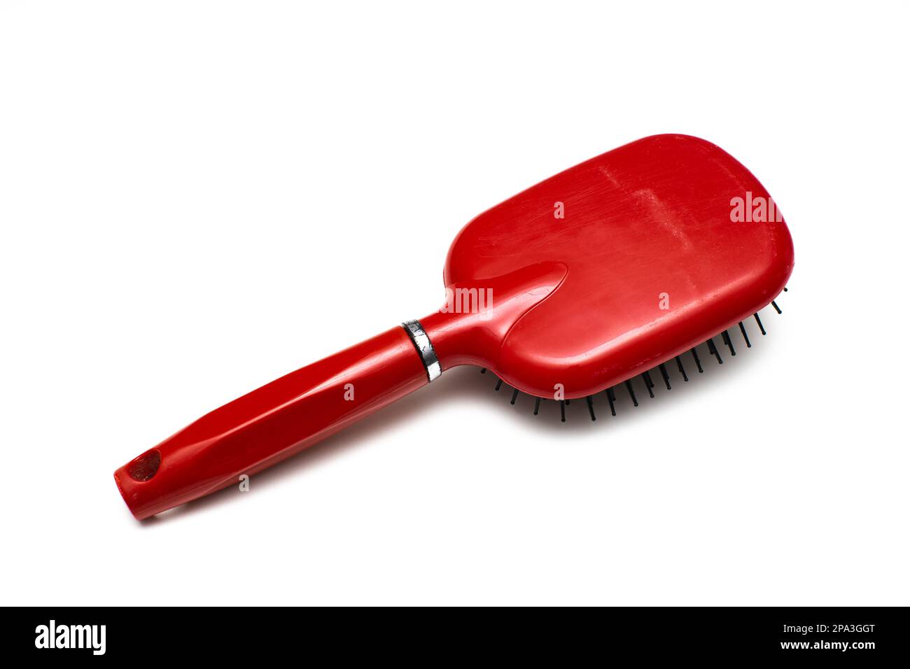 old comb of red color on a white background. High quality photo Stock ...