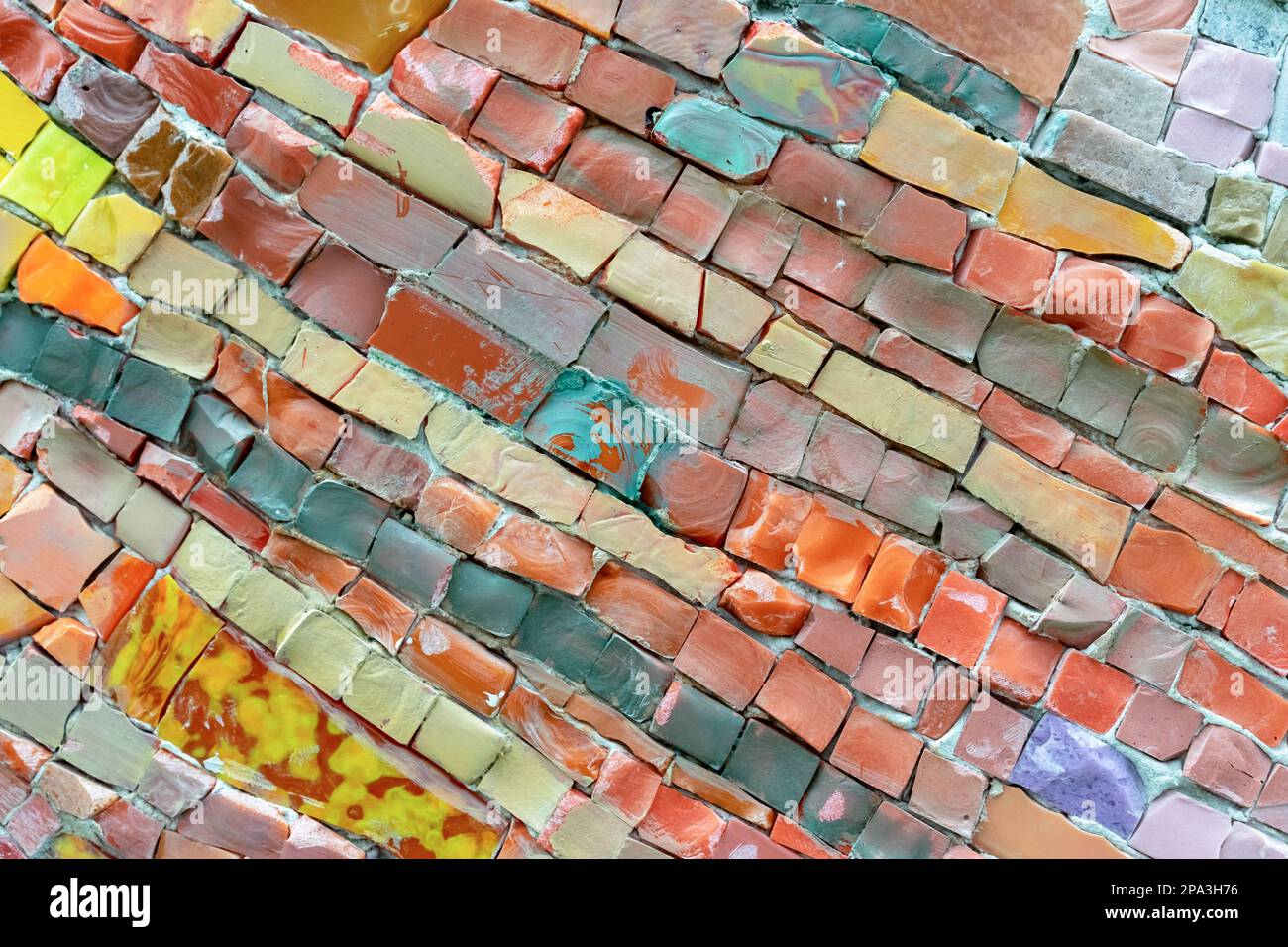 Colorful stone mosaic with chaotic pattern, seamless. Marble-stone ...
