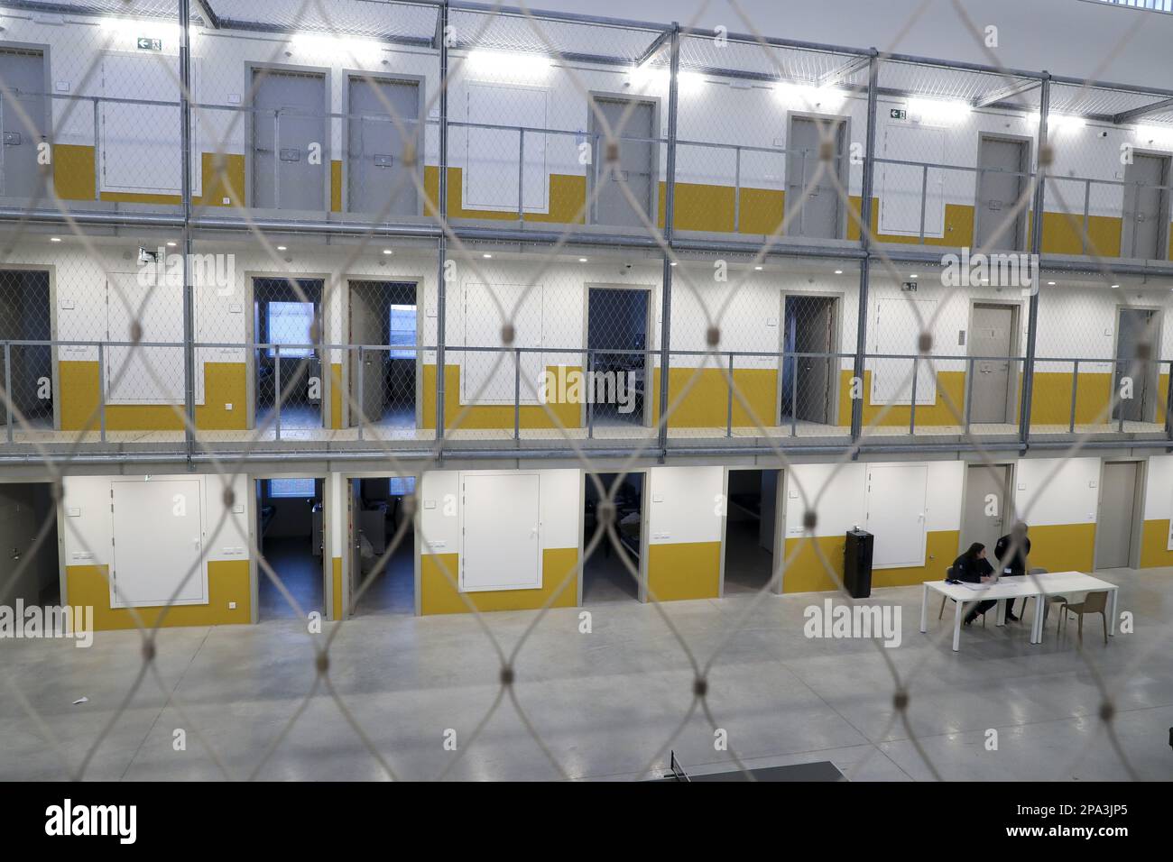 The new prison pictured during the transfer of 280 prisoners from the ...