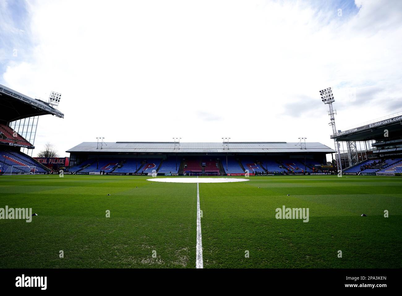 A general view of the stadium ahead of the Premier League match at ...