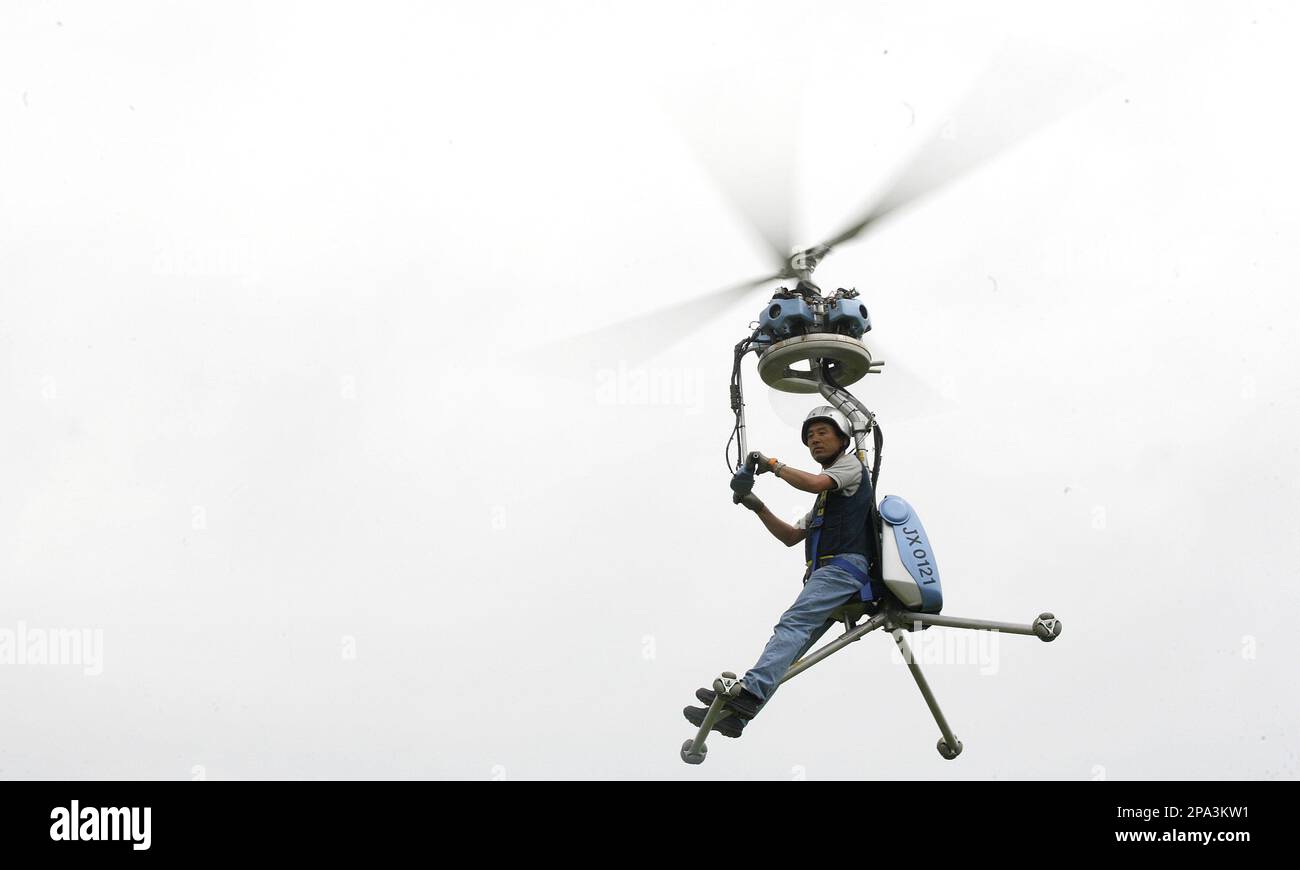 Japanese Gen Corporation employee Yasutoshi Yokoyama takes a ...