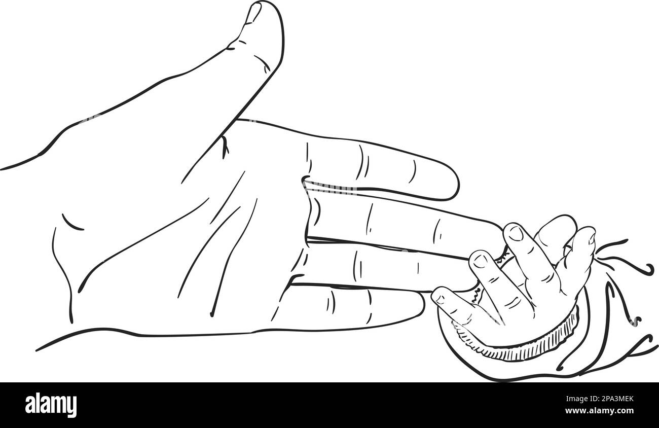 Line art sketch of mother hand touching baby tiny hand, Happy maternity ...