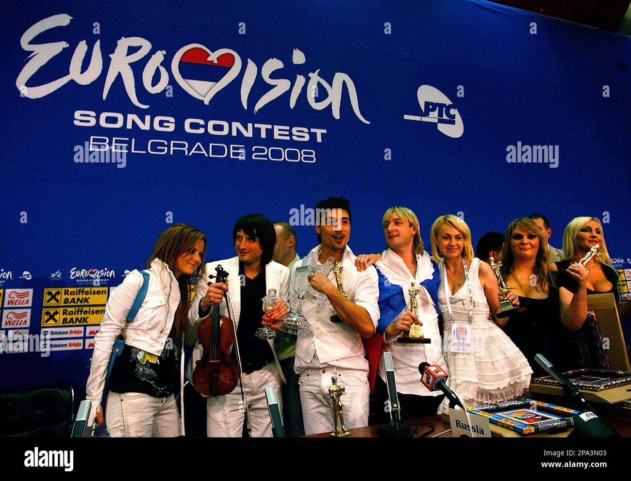 Russia's Dima Bilan, the inner of the 2008 Eurovision Song Contest ...