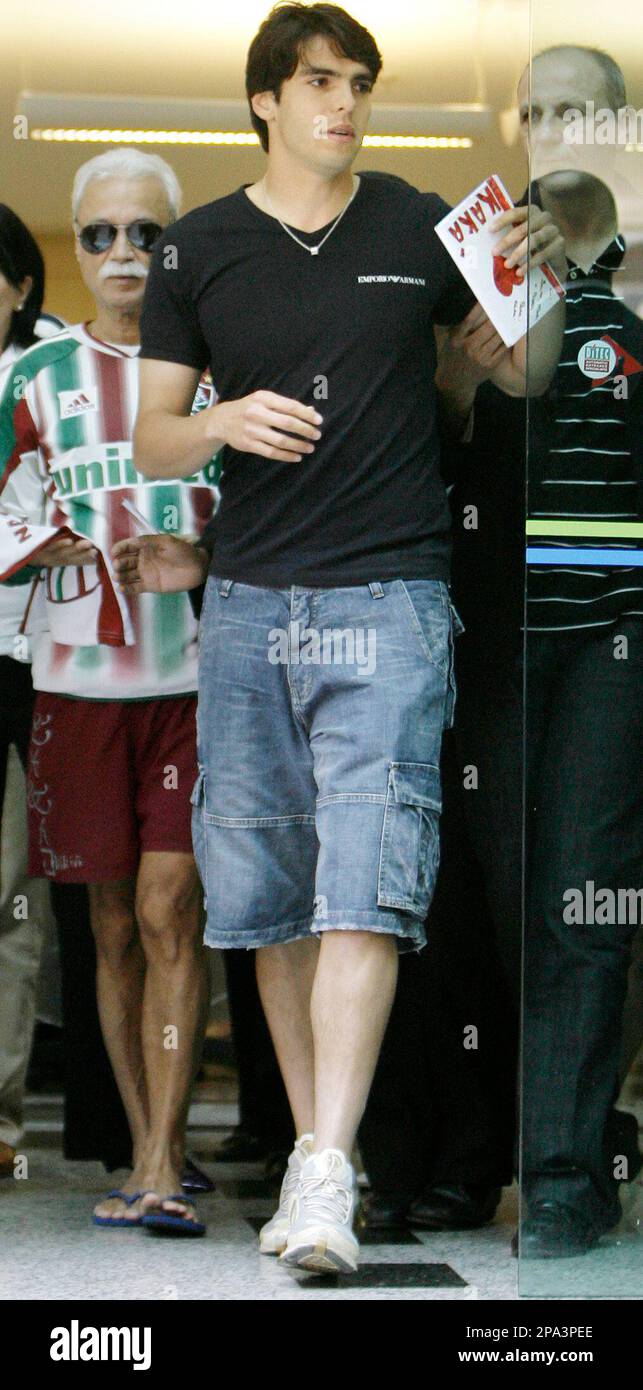 AC Milan's Kaka of Brazil leaves the Pasteur Hospital in Rio de Janeiro ...