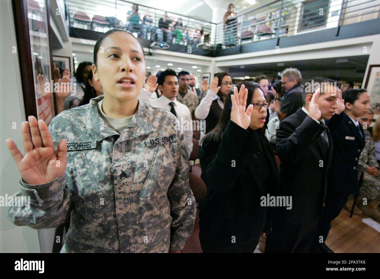 U.S. Army Reserve Sgt. Isaura Guerrero-Perez, formerly of Mexico, left ...