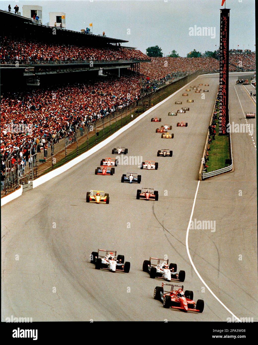 ** FILE ** In this May 24, 1992, file photo, Eddie Cheever Jr. leads ...