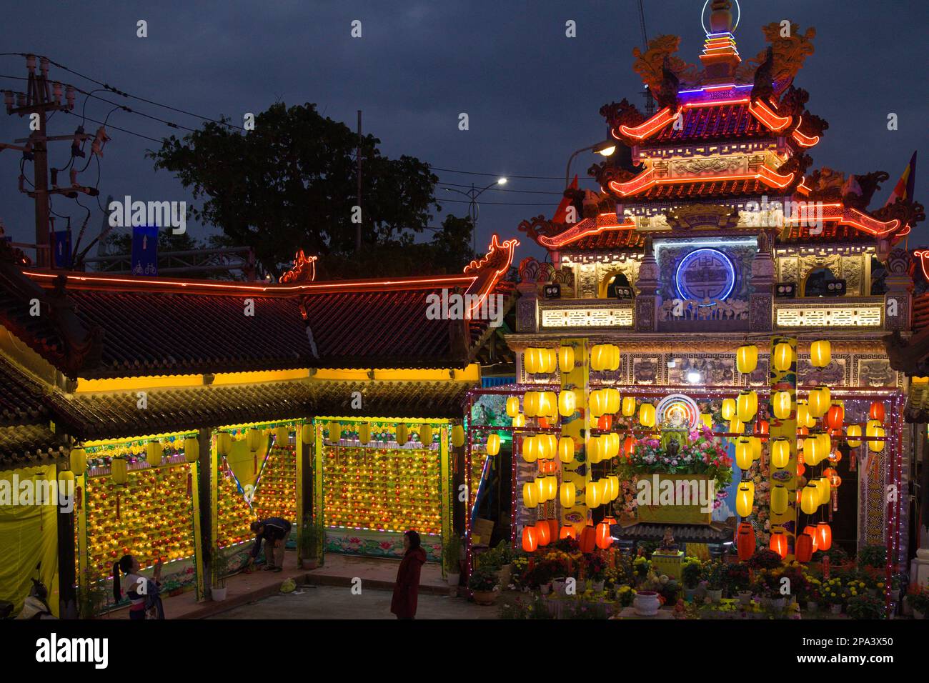 Vietnam, Da Nang, An Long , buddhist temple Stock Photo - Alamy