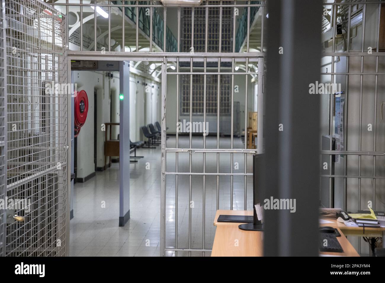 The old prison pictured during the transfer of 280 prisoners from the ...