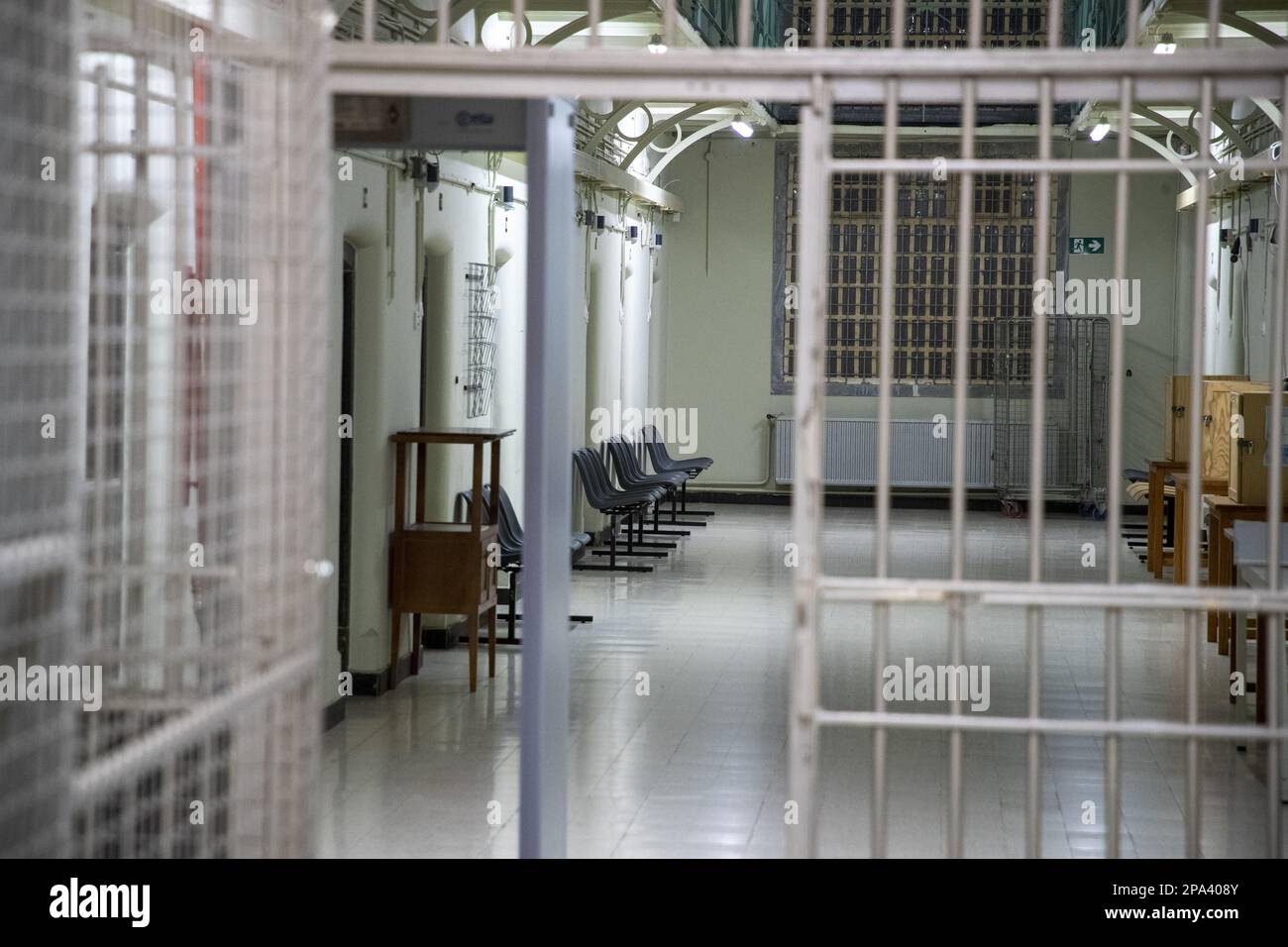 The old prison pictured during the transfer of 280 prisoners from the ...