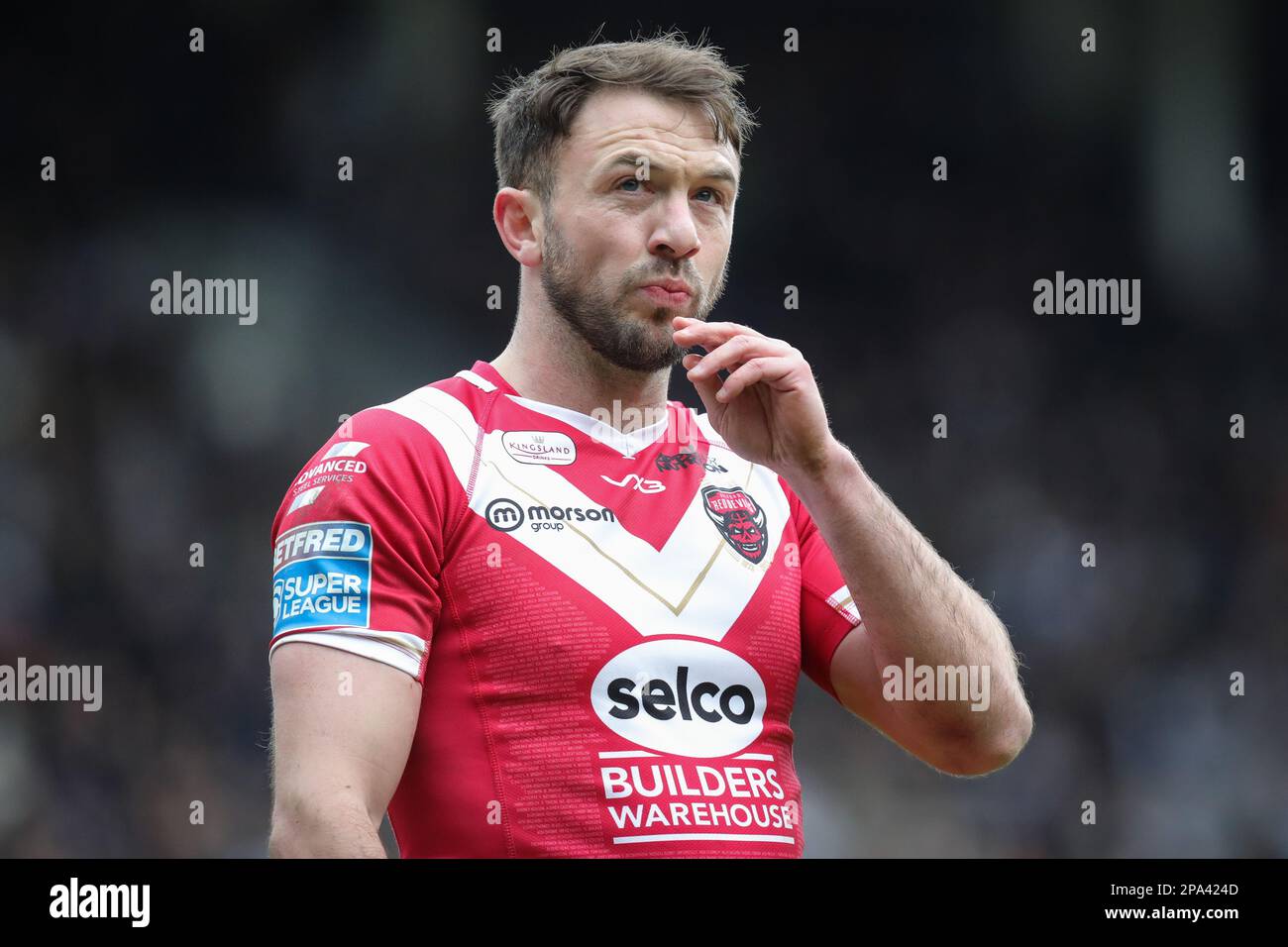 Hull, UK. 11th Mar, 2023. Ryan Brierley #1 of Salford Red Devils during ...