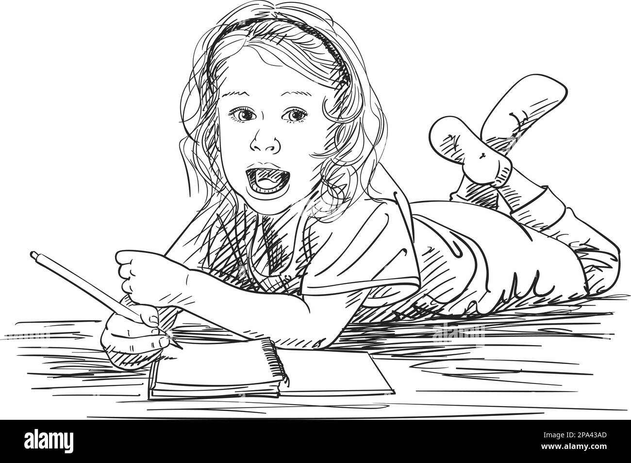 Child screaming floor Stock Vector Images - Alamy