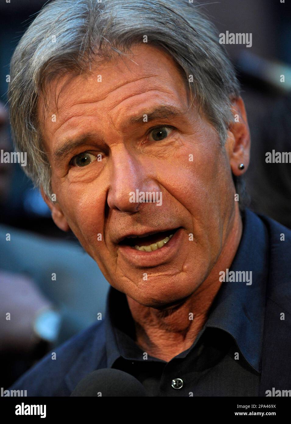 Harrison Ford arrives for the premiere of his new movie, "Indiana Jones ...
