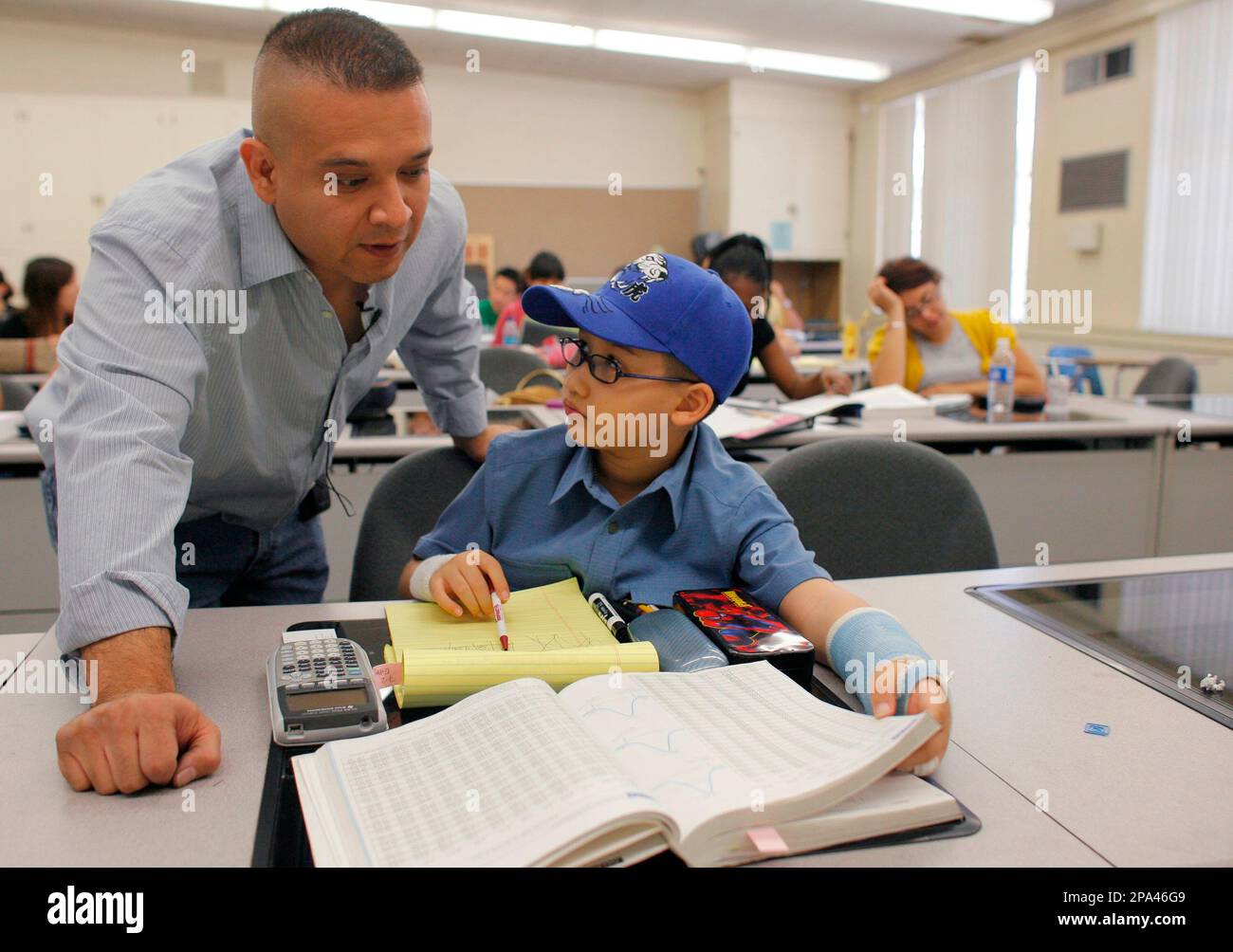East Los Angeles College Math instructor Daniel Judge, teaches ...
