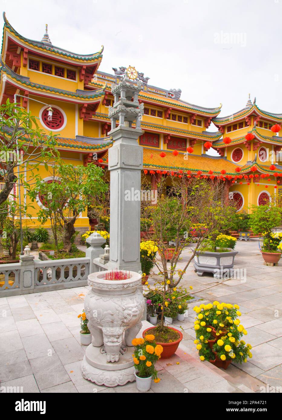 Vietnam, Da Nang, Pho Da, pagoda, , buddhist temple Stock Photo - Alamy