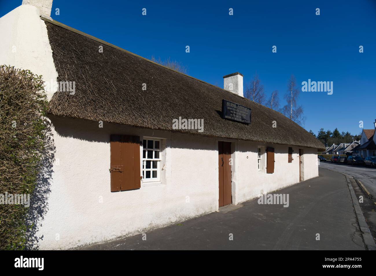 Burns Cottage Alloway, birth place of poet Robert Burns, Alloway,South ...
