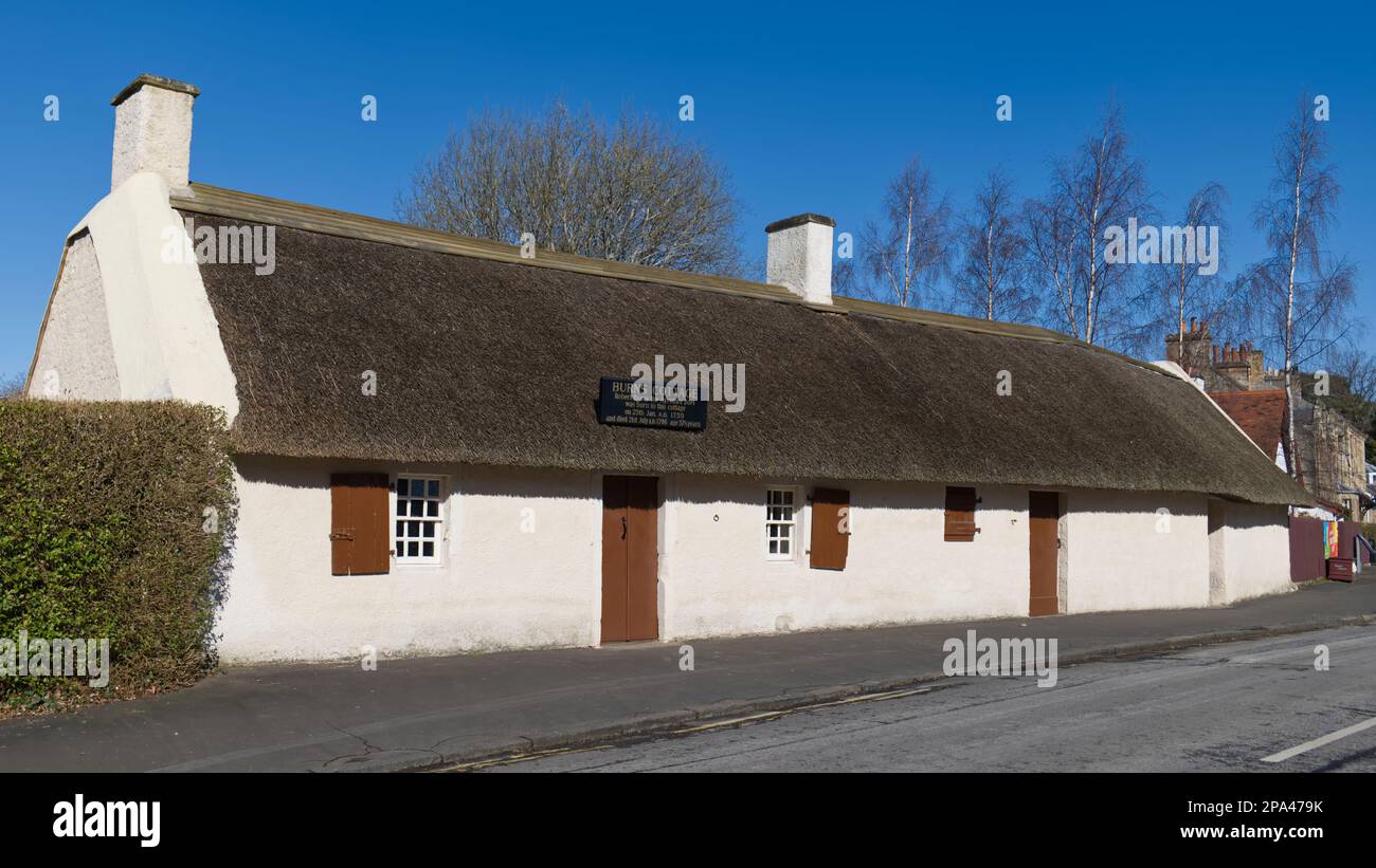Burns Cottage Alloway, birth place of poet Robert Burns, Alloway,South ...