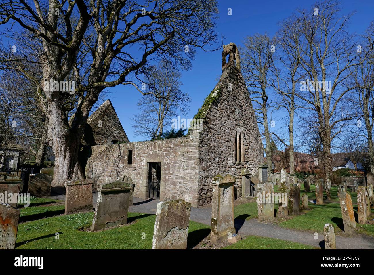 Alloway Auld Kirk, old church, is the scene of the witches' dance in ...
