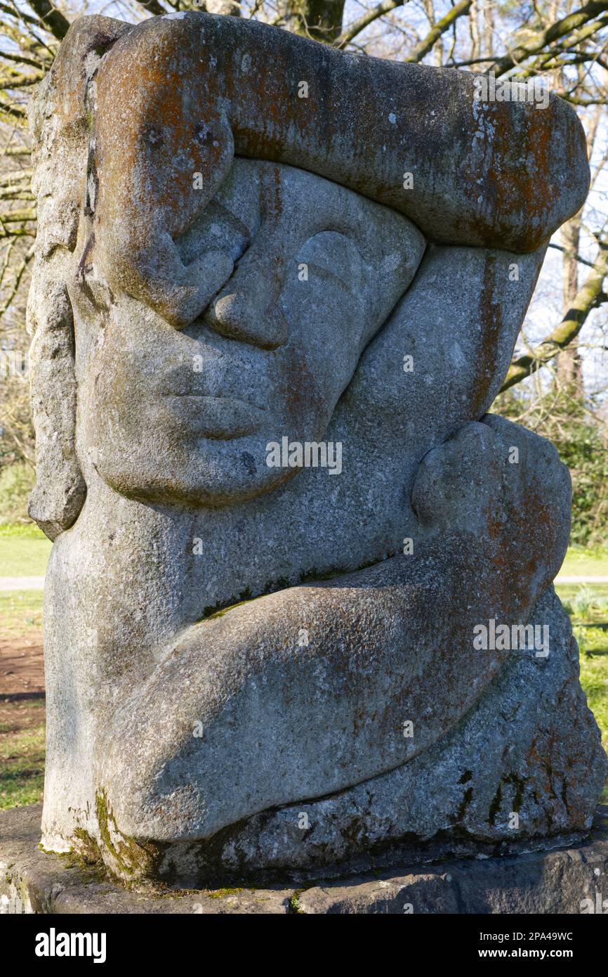 Golgotha Madonna, a granite modern Christian art sculpture by Scottish ...