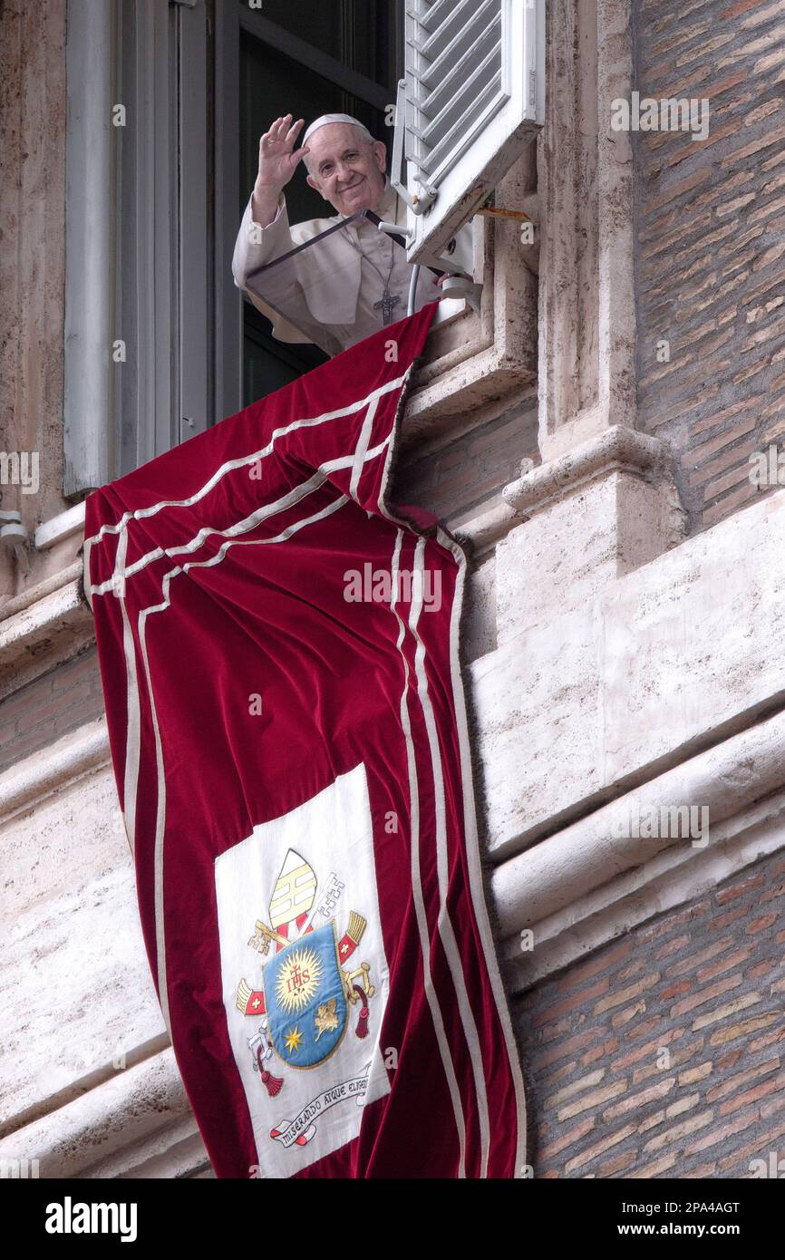 Vatican City, Vatican 30 August 2020. Pope Francis during the Angelus ...
