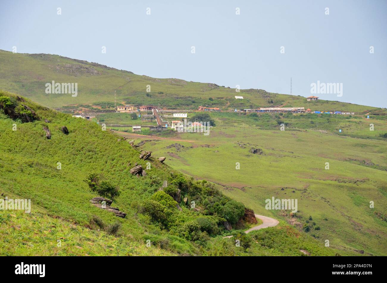 Mullayanagiri range of mountains near Chickmagalur, India Stock Photo ...