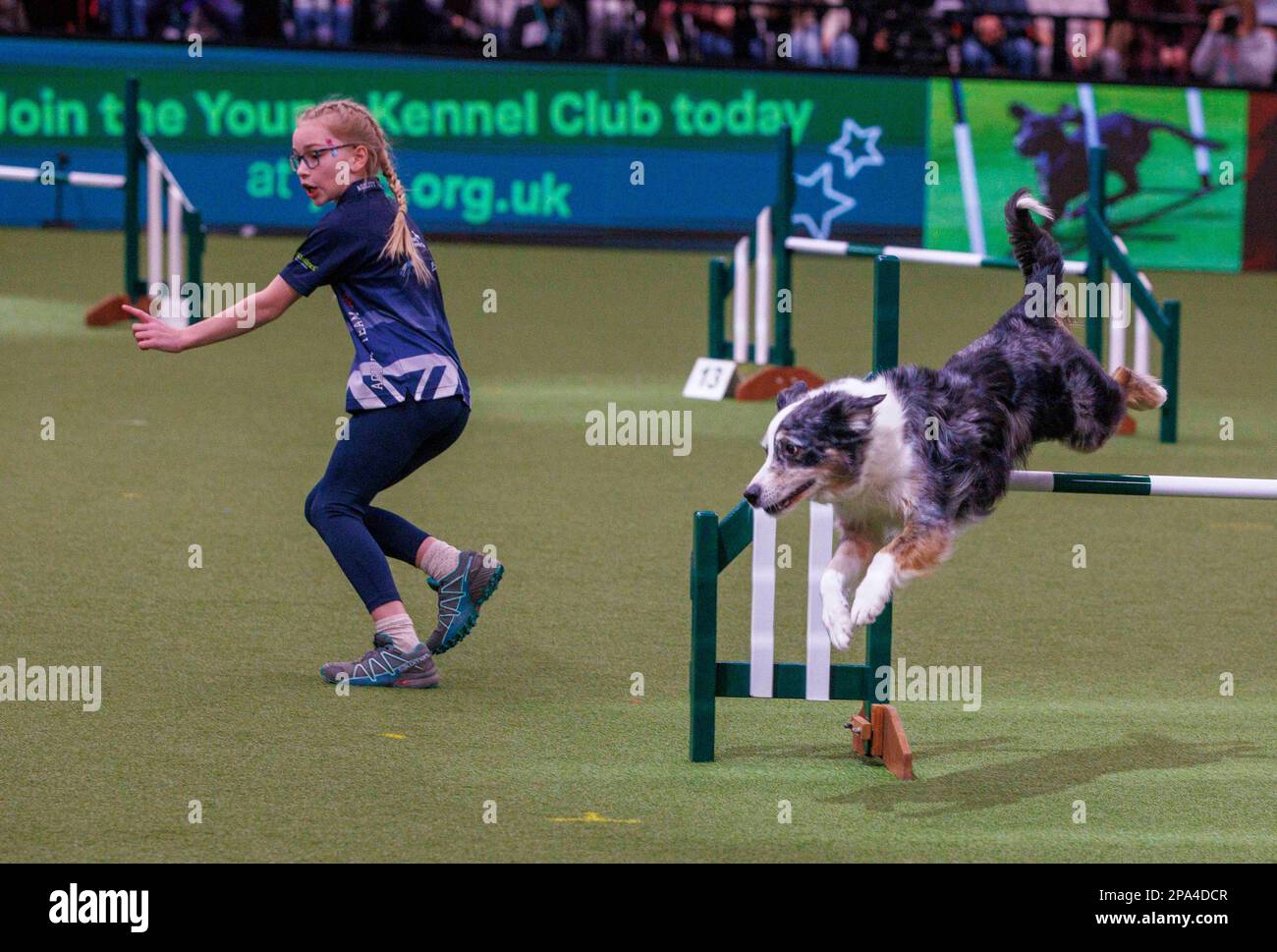 Birmingham, UK. 11th Mar, 2023. Young Kennel Club agility final. Day 3 ...