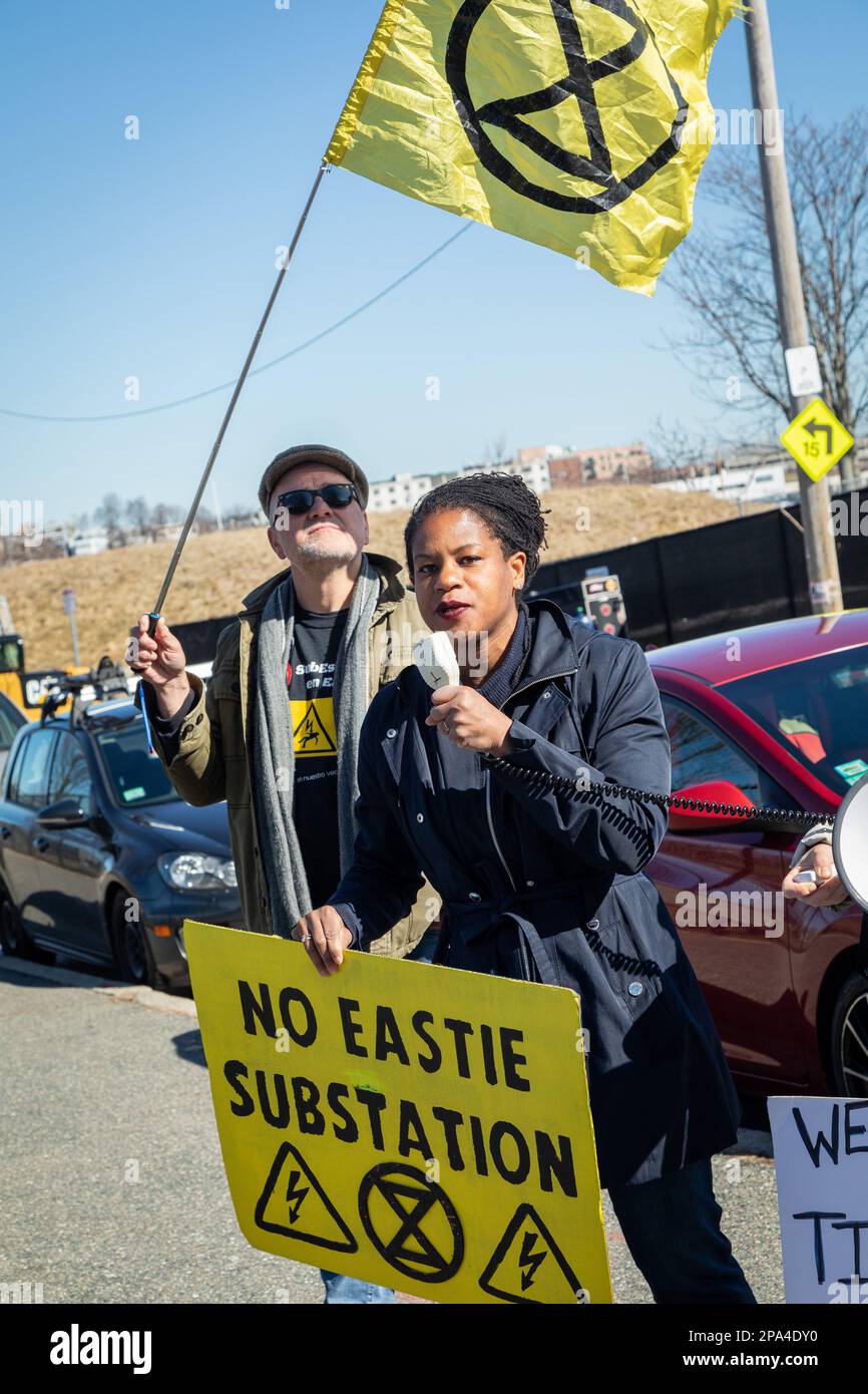 March 10, 2023. East Boston, MA. Massachusetts State Senator Lydia ...