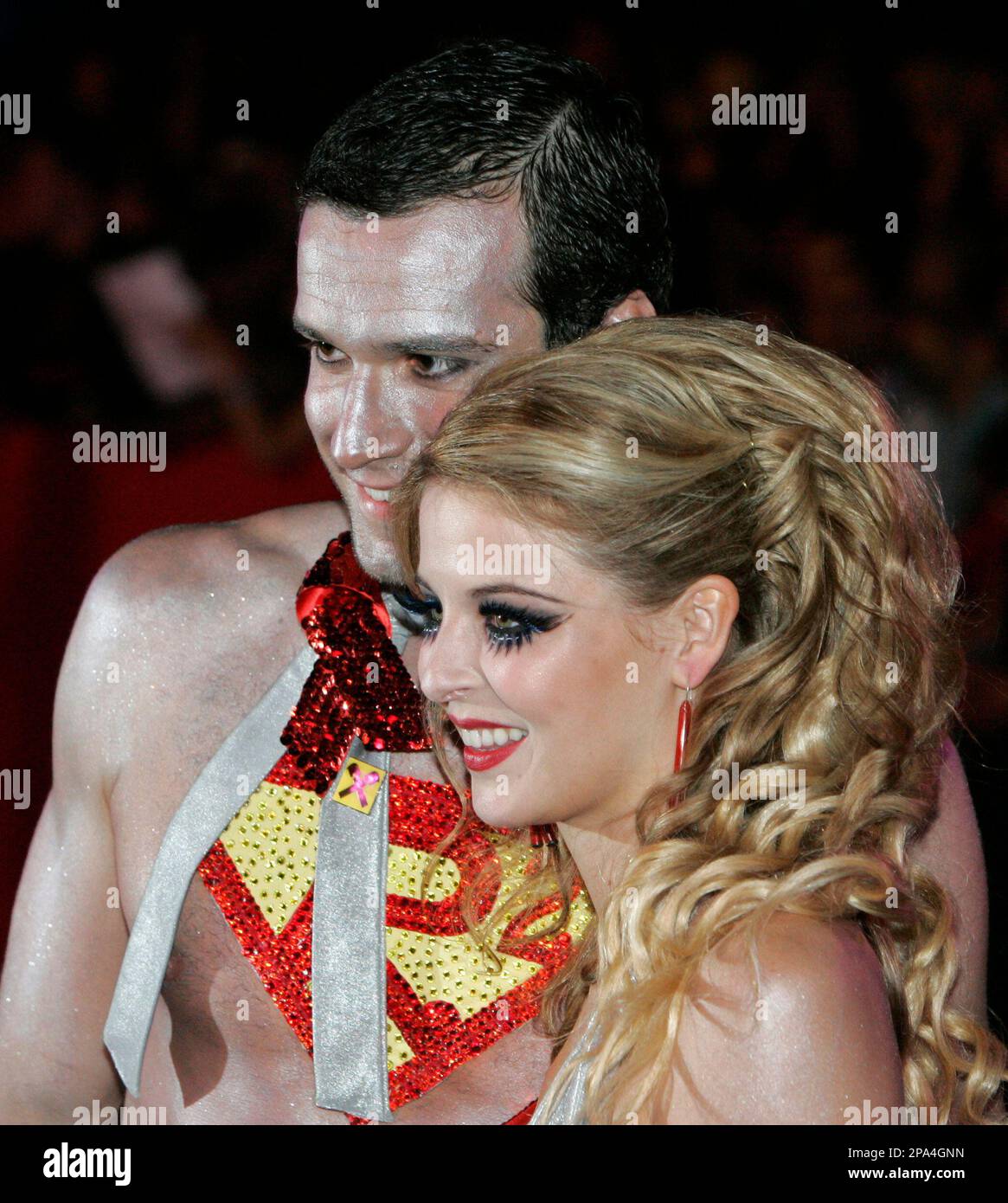 Austrian swimmer Markus Rogan and his girlfriend former Miss Austria ...