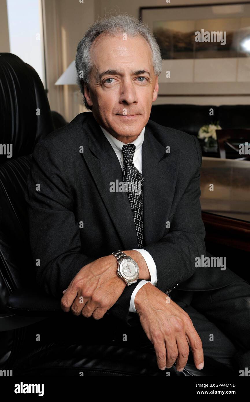 Attorney Mark Vincent Kaplan poses at his office in the Century City ...