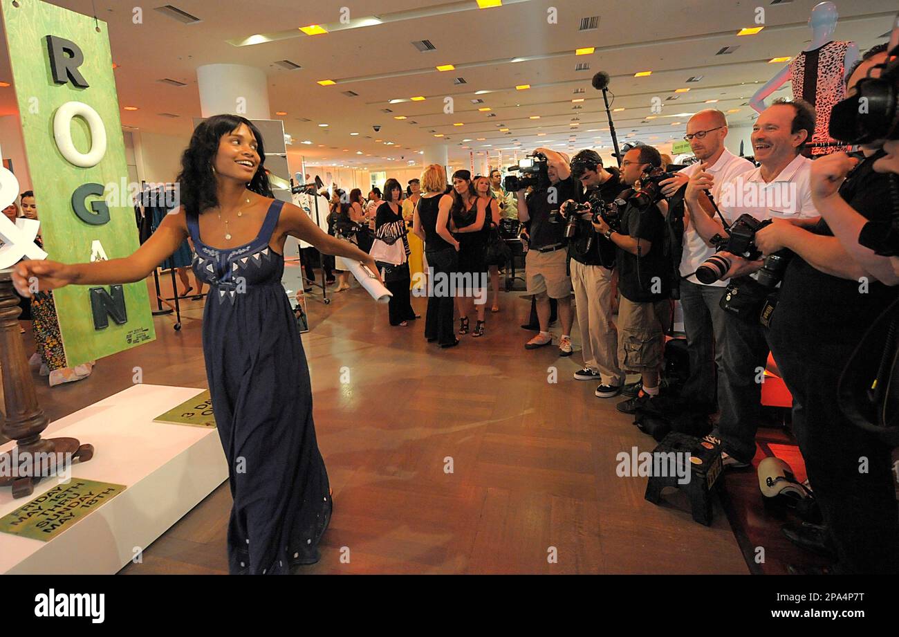 Actress Joy Bryant arrives at the Rogan for Target clothing line debut ...