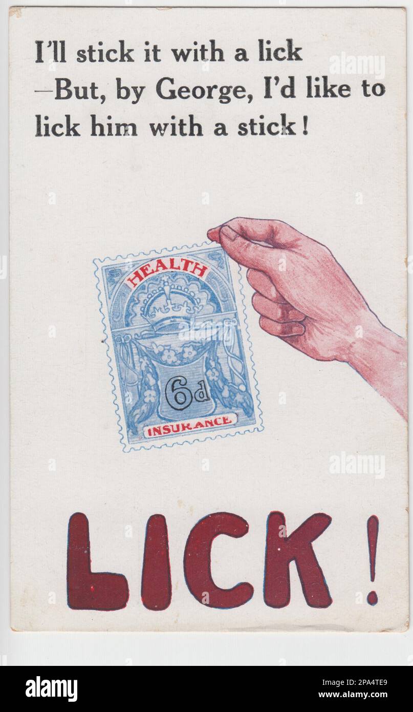 "I'll stick it with a lick - But, by George, I'd like to lick him with ...