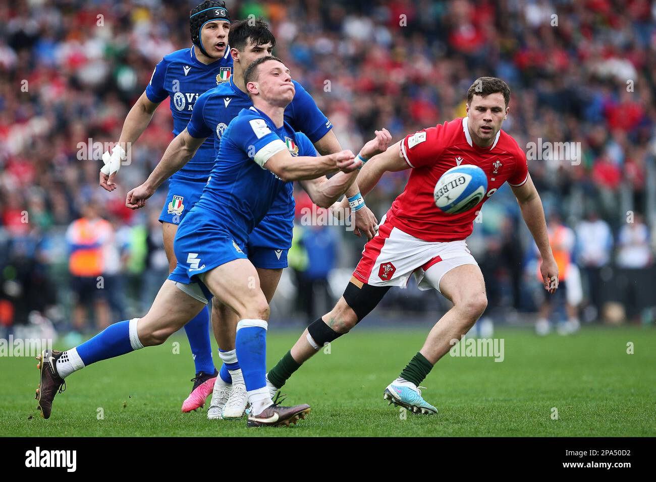 Paolo Garbisi of Italy in action during the Six Nations 2023, rugby ...