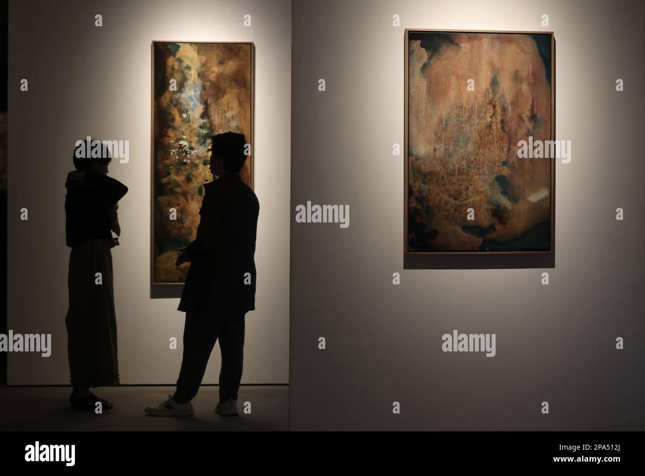 Crossing the nights Filling the lines exhibition by Bouie Choi Yuk-kuen, at Grotto SKW in Shau ...