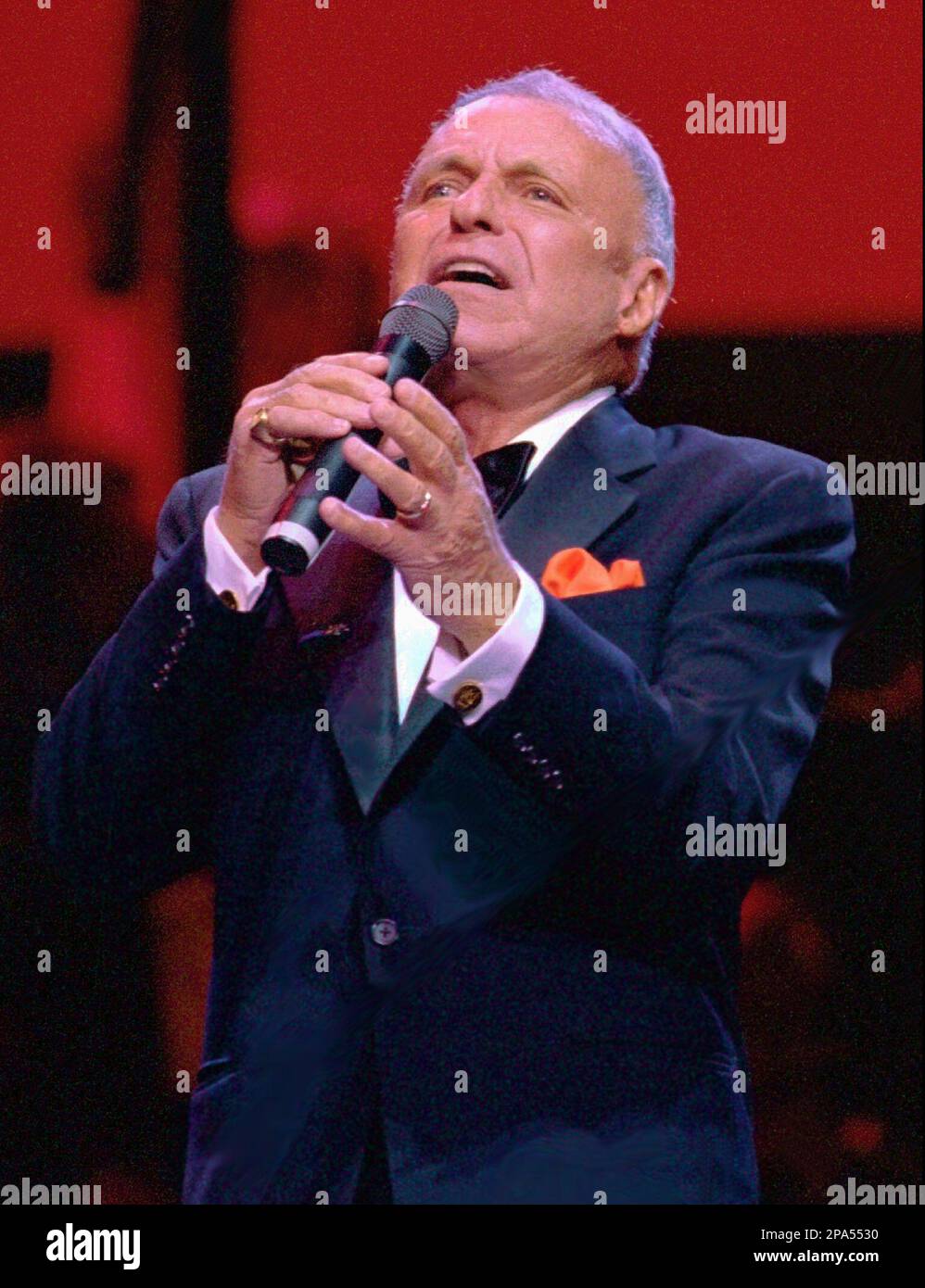 **FILE** In this Oct 1992 file picture Frank Sinatra performs at Radio ...