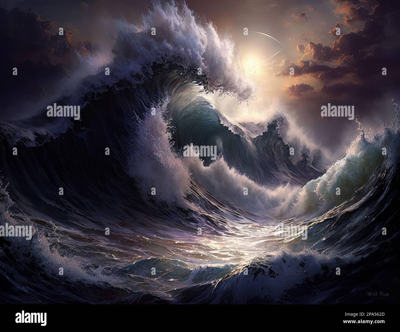 Genesis creation earth water hi-res stock photography and images - Alamy