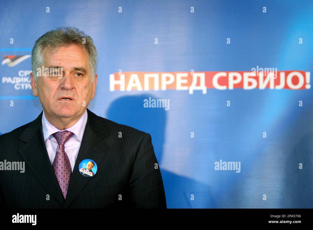 Tomislav Nikolic, ultra-nationalist Serbian Radical Party's leader ...
