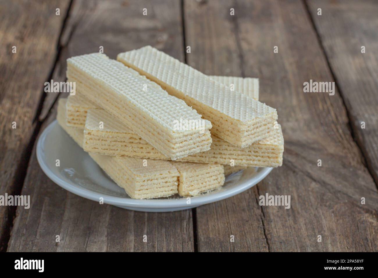 Side view stack of waffles hi-res stock photography and images - Alamy