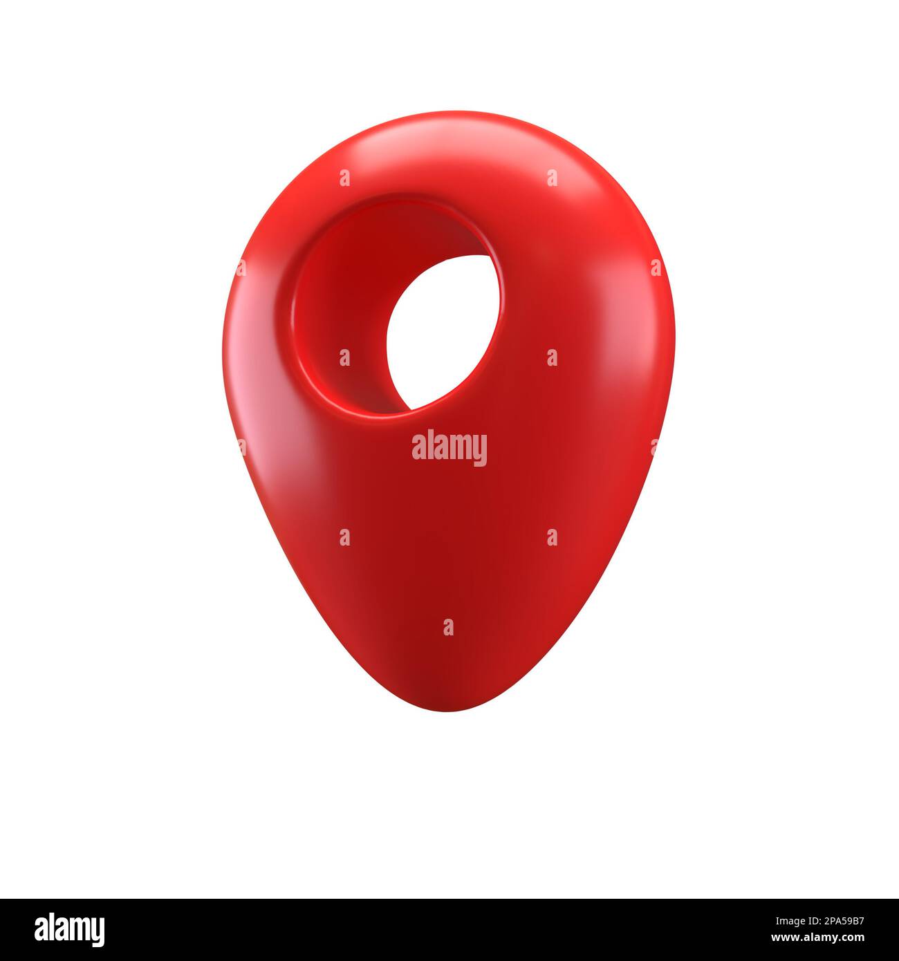 3D icon Realistic Style red glossy Location map pin gps pointer markers illustration for ...