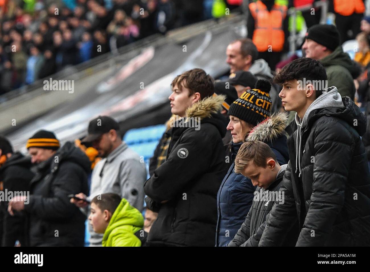 Hull fans during the Sky Bet Championship match Coventry City vs Hull ...