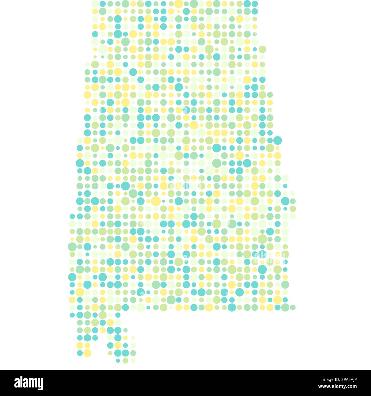 Alabama Map Silhouette Pixelated generative pattern illustration Stock ...