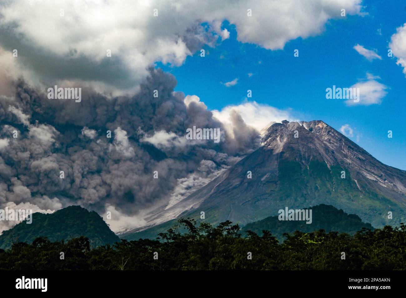Sleman, Yogyakarta, Indonesia. 11th Mar, 2023. Mount Merapi, the most ...
