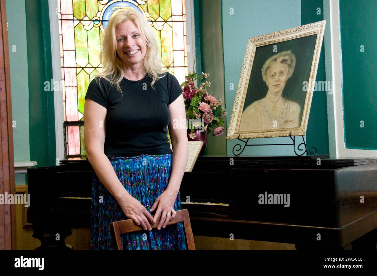 Cindi Mason, director of the International Mother's Day Shrine, poses ...
