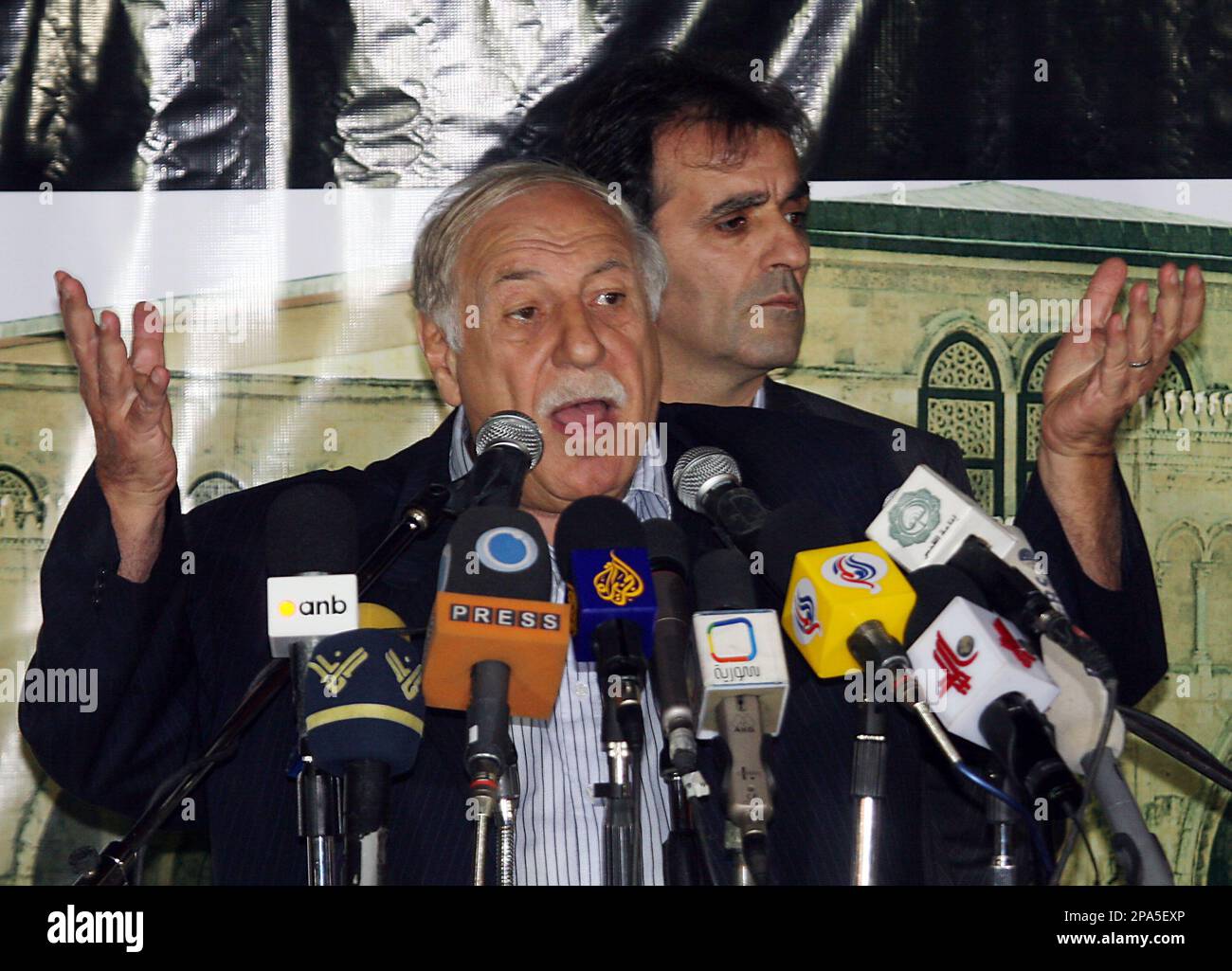 Ahmed Jibril, the secretary general of the Popular Front for the ...
