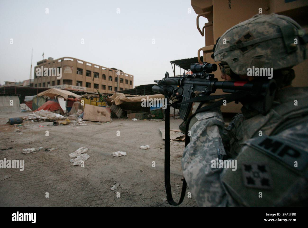 U.S. Army soldier from the 3rd Special Troops Battalion, 3rd Brigade ...