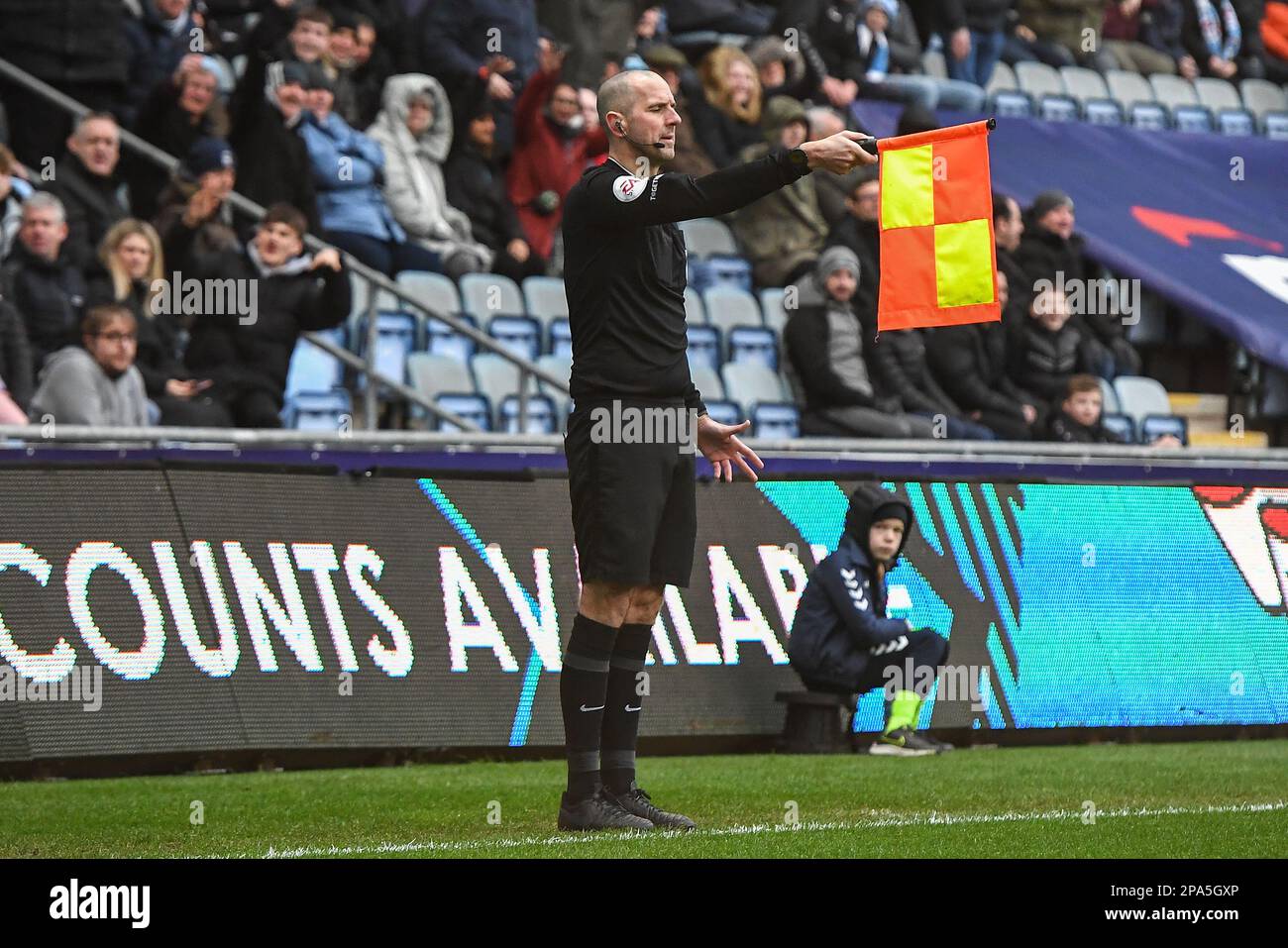 Coventry, UK. 11th Mar, 2023. Hull's second goal is ruled out for ...