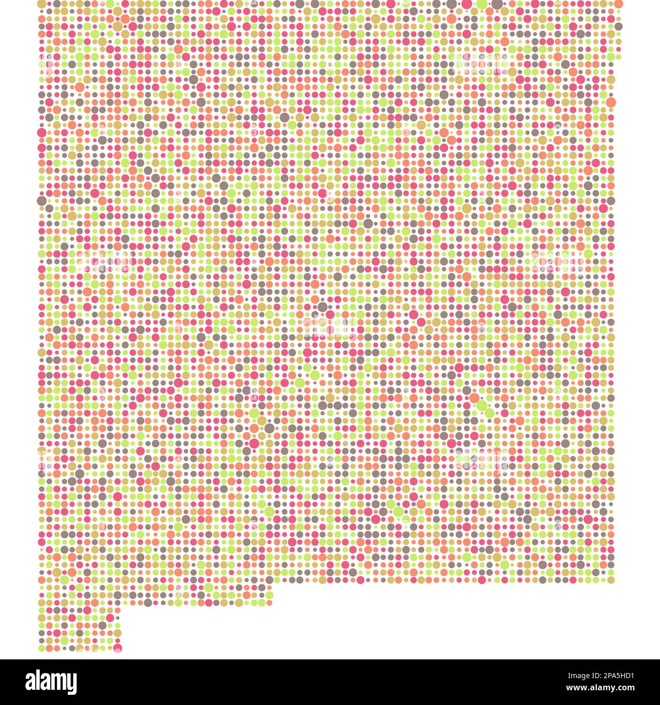 New mexico Map Silhouette Pixelated generative pattern illustration ...