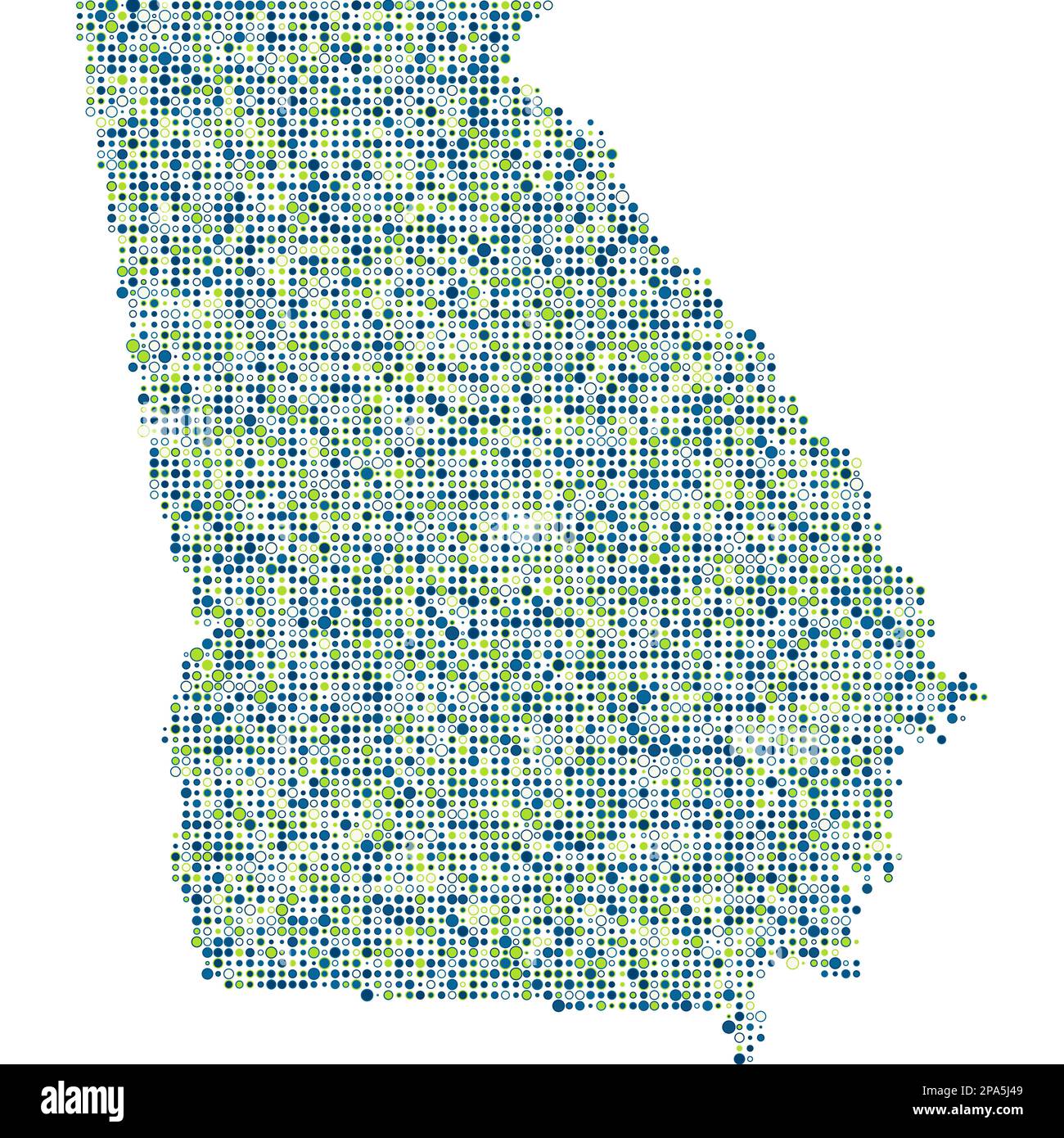Georgia Map Silhouette Pixelated generative pattern illustration Stock ...